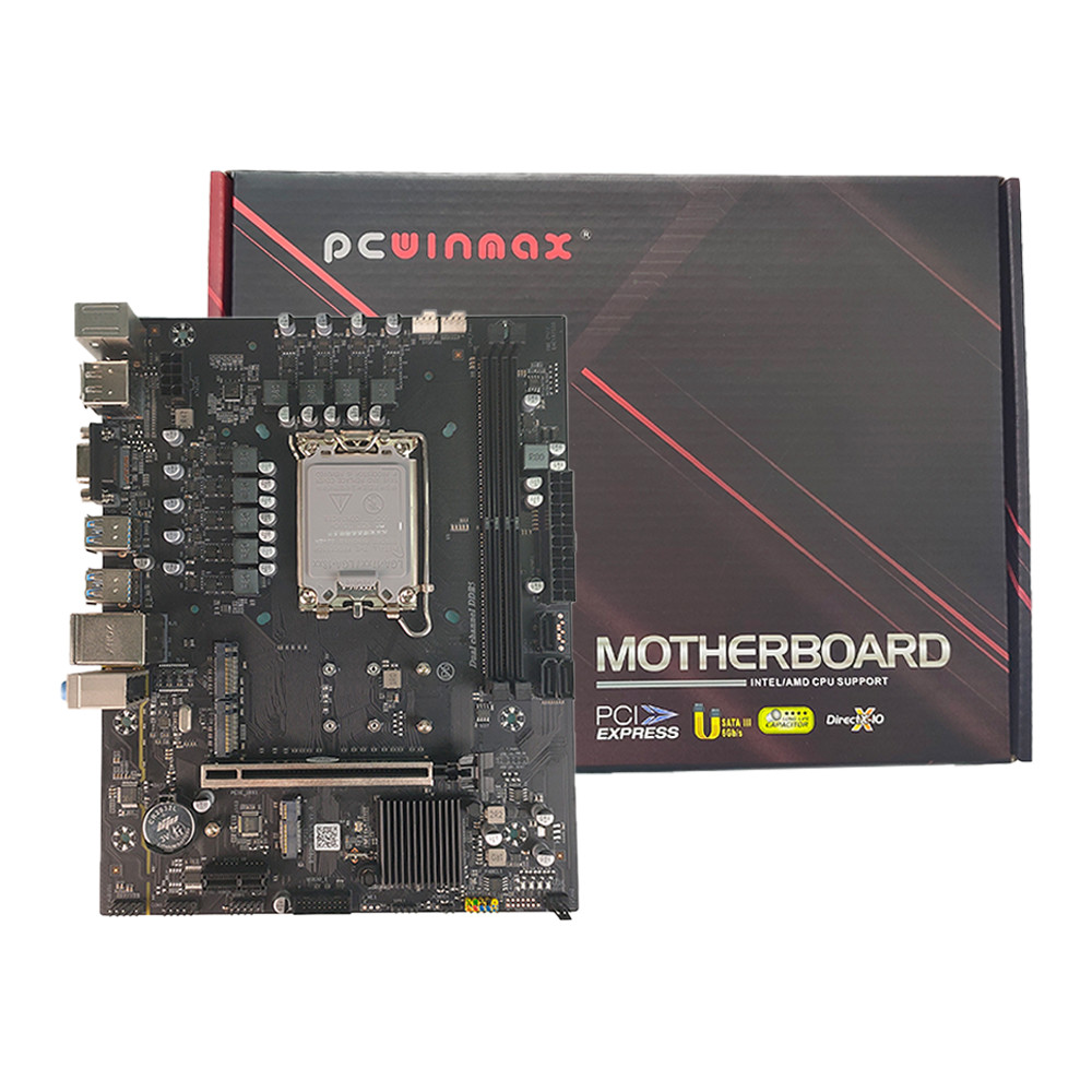 PCWINMAX B760 GDDR5 Socket LGA 1700 Support 13th 14th Gen CPU Dual M.2 ...