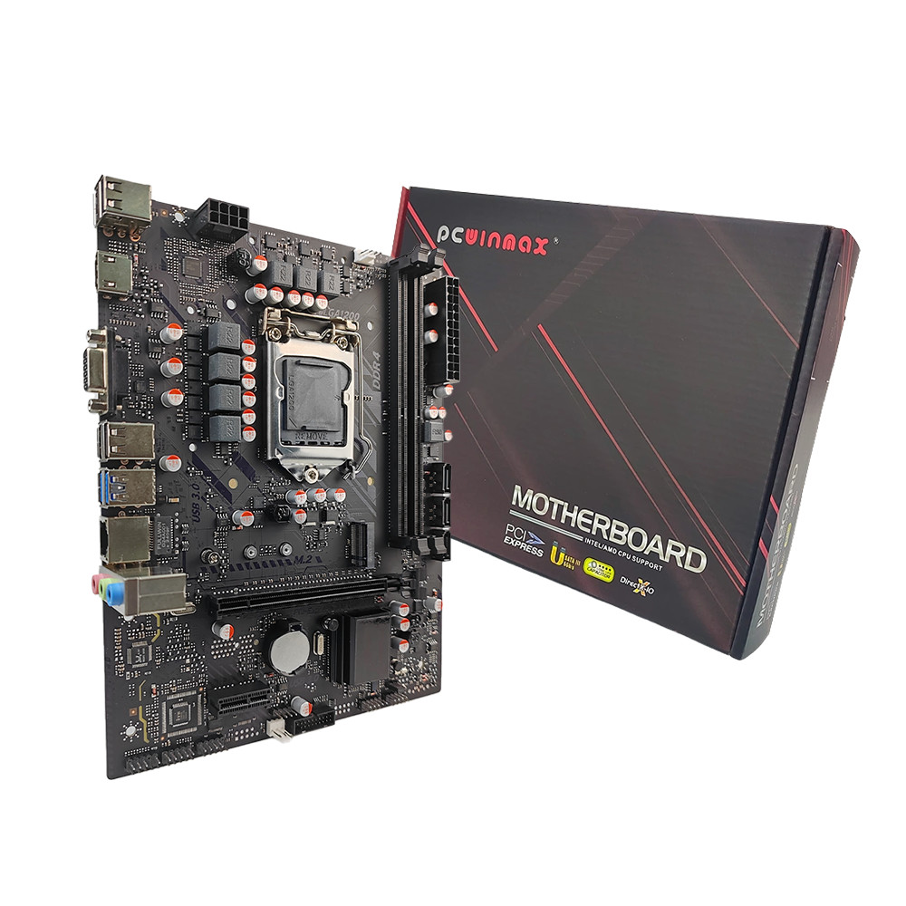 PCWINMAX H510-Pro LGA 1200 10th/11th Gen Micro-ATX DDR4 Single M.2 Original H510 Chipset Mainboard